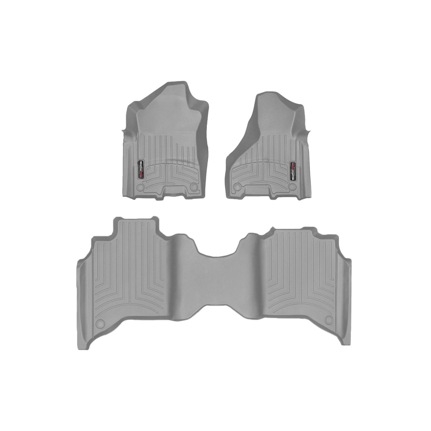 Weathertech Gray Plain Direct-Fit Floor Mat Set
