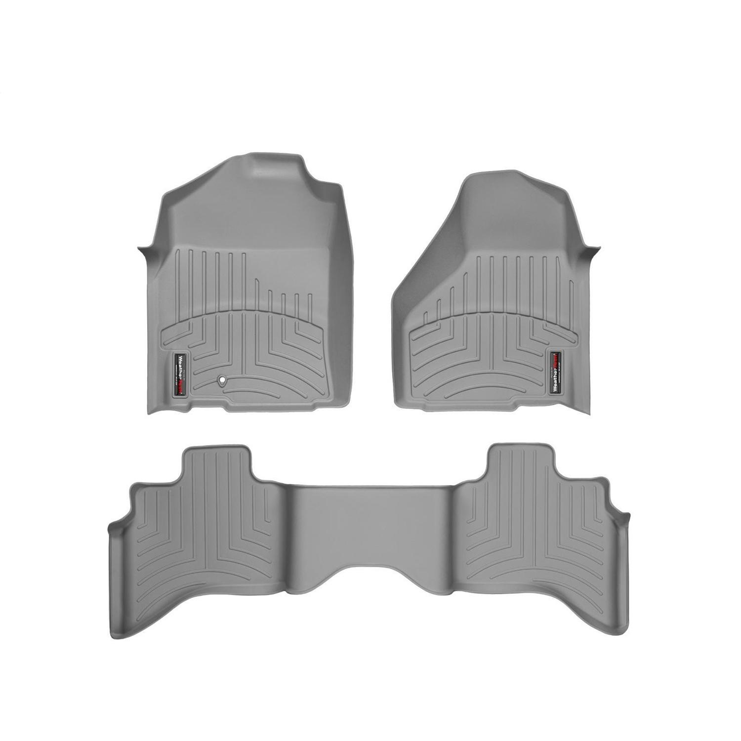 Weathertech FloorLiner DigitalFit Gray Front and Rear Floor Mat Set ...