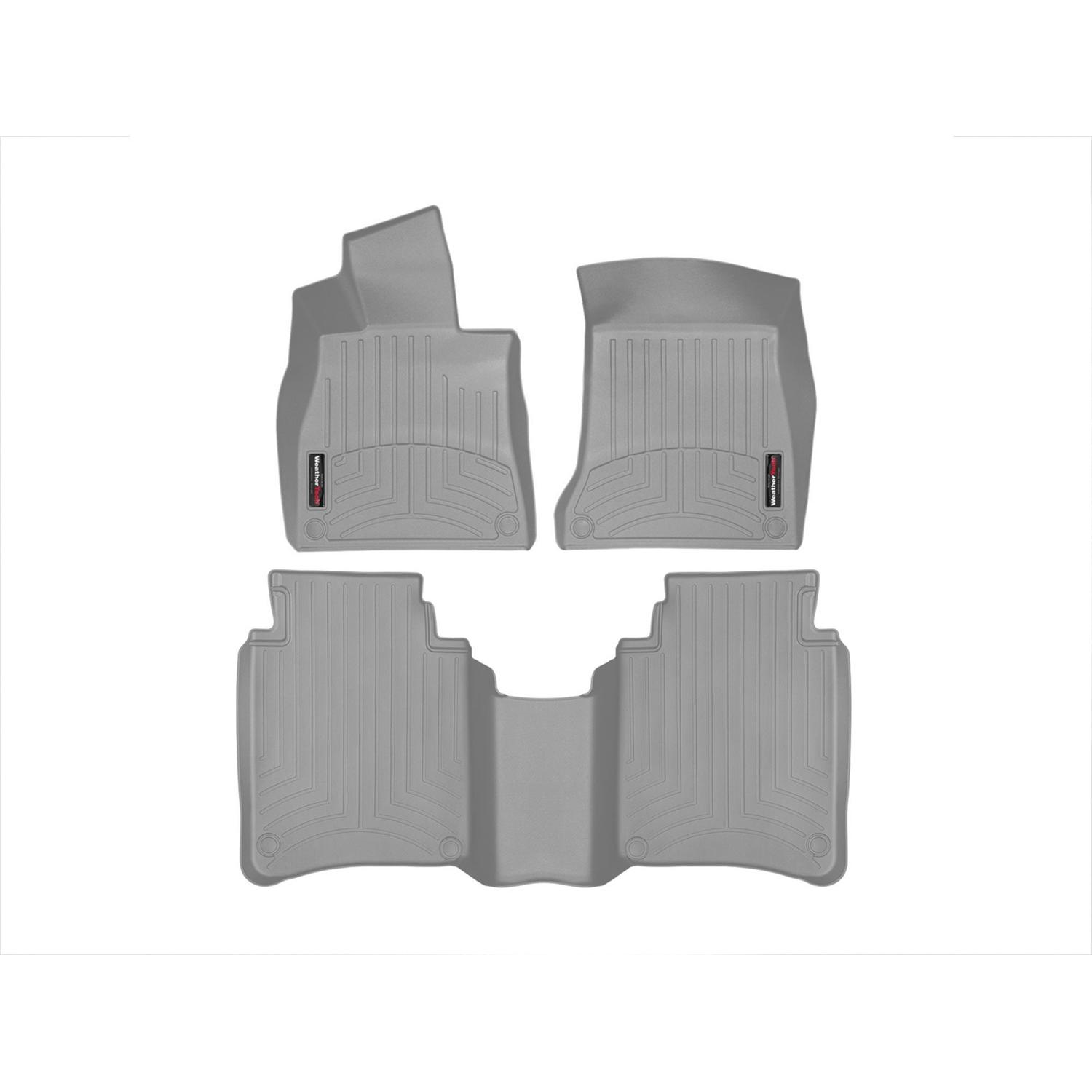 Weathertech Gray Plain Direct-Fit Floor Mat Set
