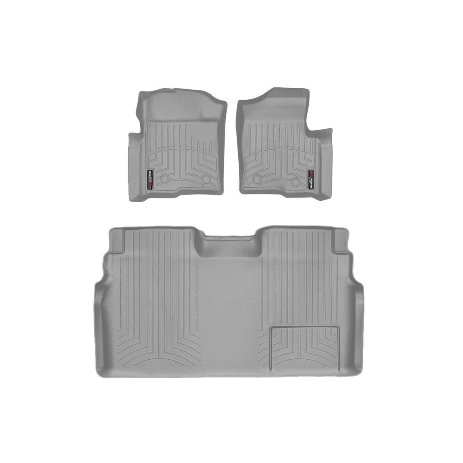 Weathertech FloorLiner DigitalFit Gray Front and Rear Floor Mat Set ...