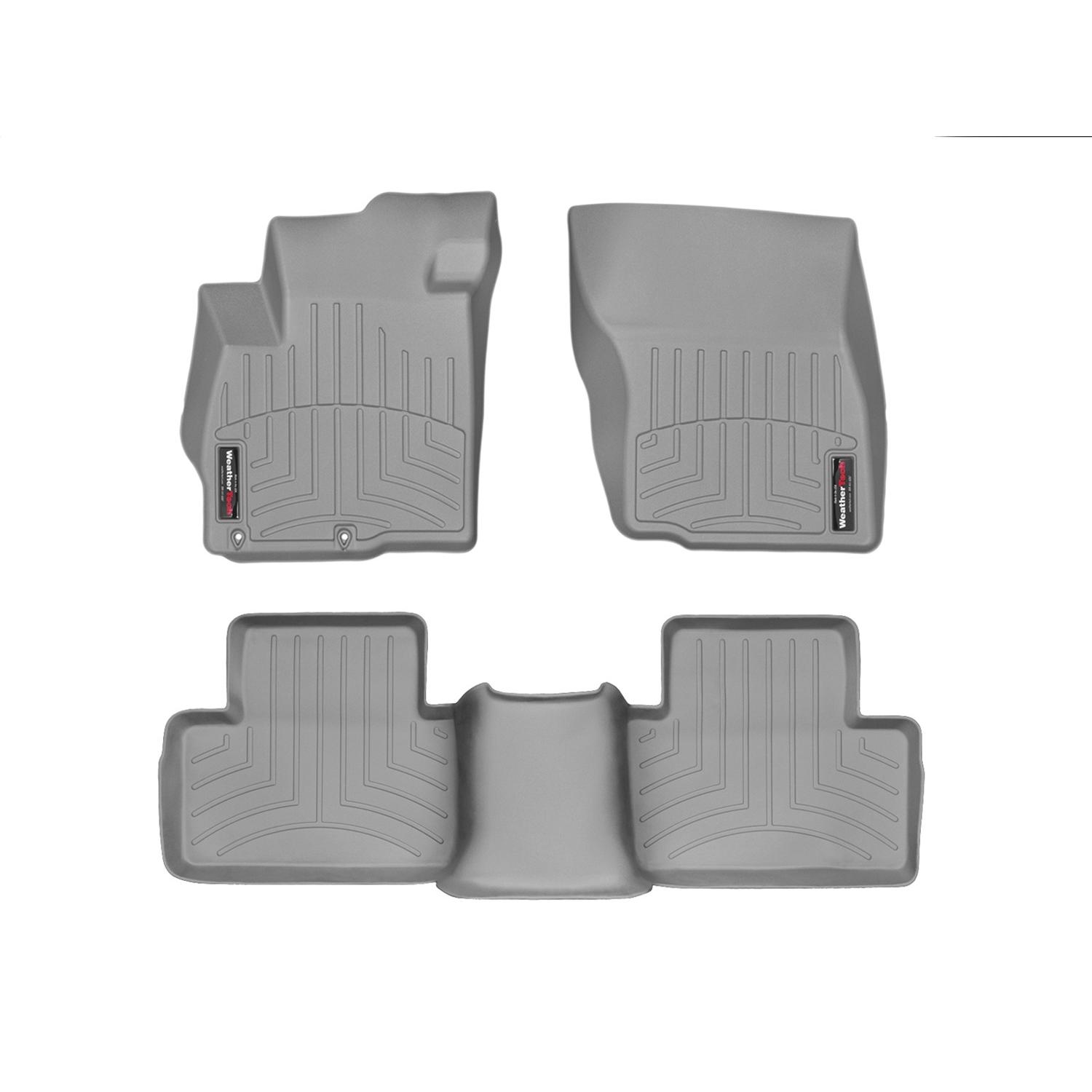 Weathertech Gray Plain Direct-Fit Floor Mat Set