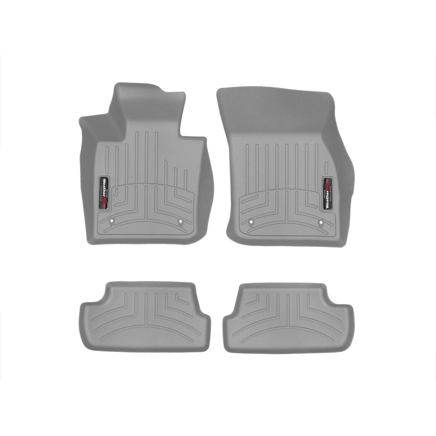 Weathertech FloorLiner DigitalFit Gray Front and Rear Floor Mat Set ...