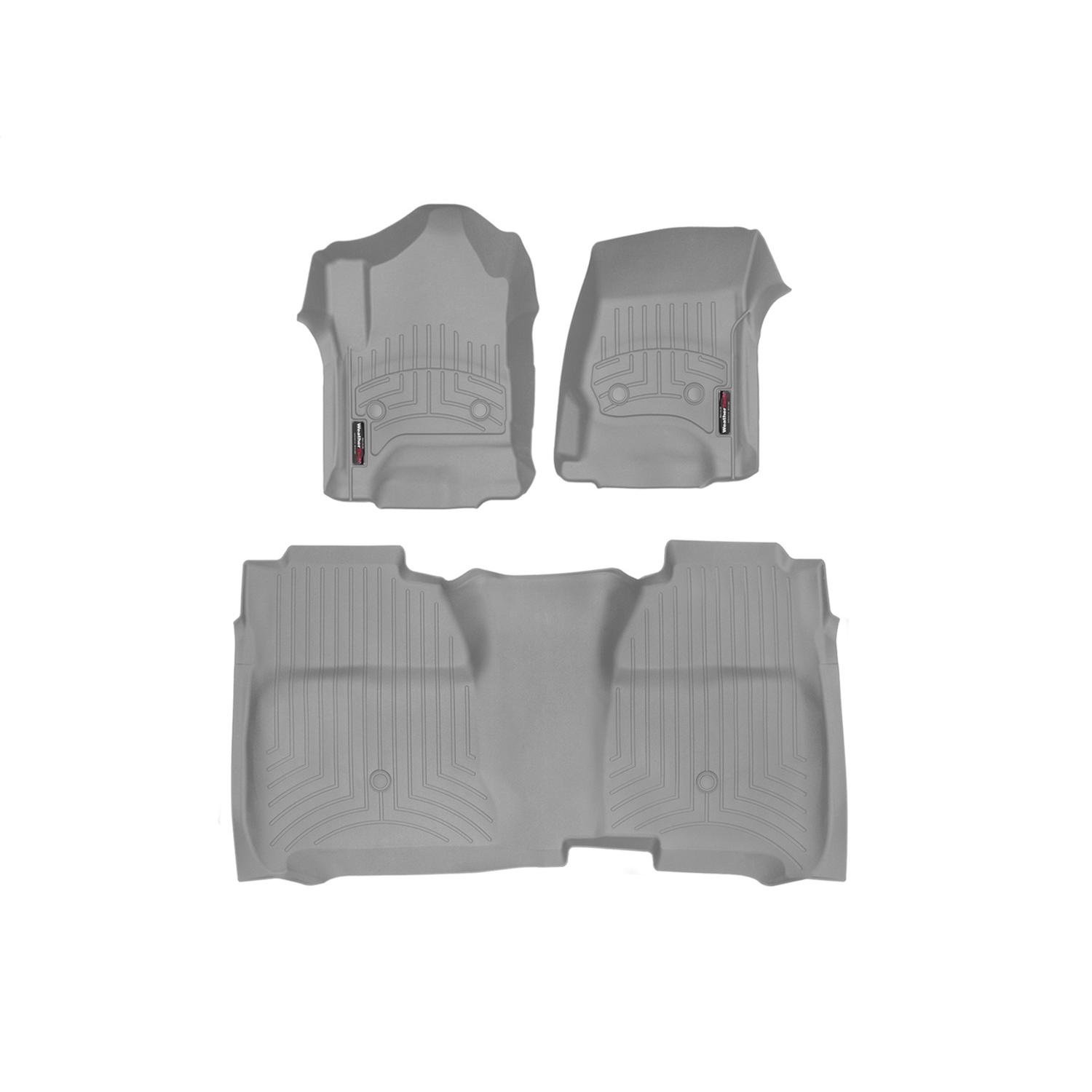 Weathertech FloorLiner DigitalFit Gray Front and Rear Floor Mat Set ...
