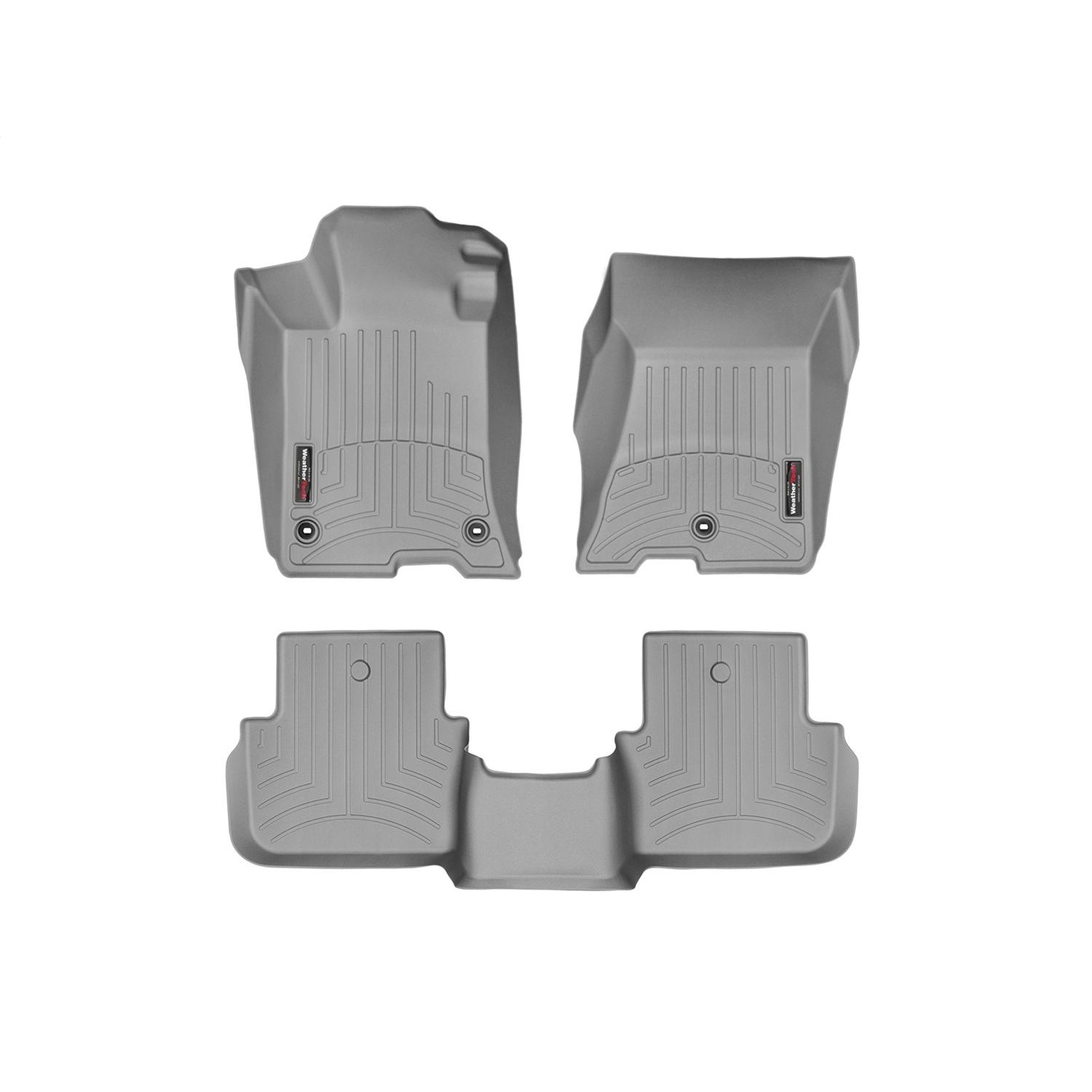 Weathertech Gray Plain Direct-Fit Floor Mat Set