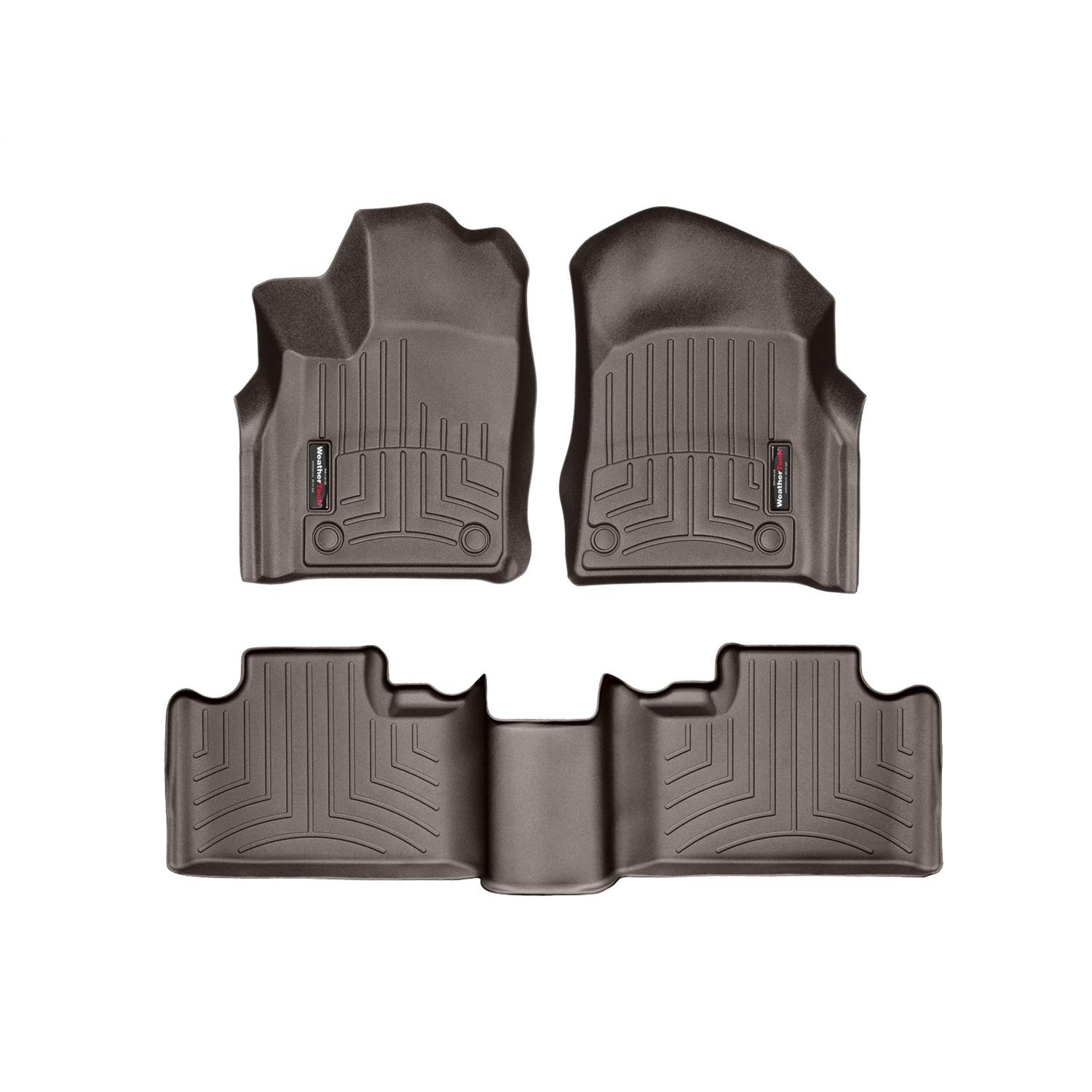 Weathertech FloorLiner DigitalFit Cocoa Front and Rear Floor Mat Set ...