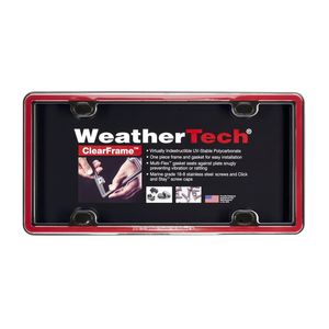 Weathertech Red and Black License Plate Frame