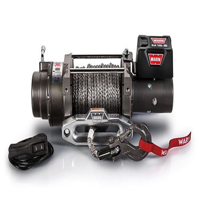 Warn 15,000lbs Line Pull, 80ft Synthetic Rope 12 Volt Vehicle Mount ...