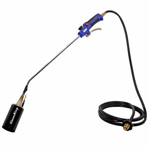 FLAME KING 340,000 BTU Propane Weed Burner Torch with Battery Operated ...