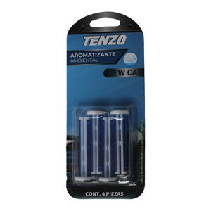 Aromatizante Tenzo con Clip de Ventilacion con Aroma de Auto Nuevo, 4 ...