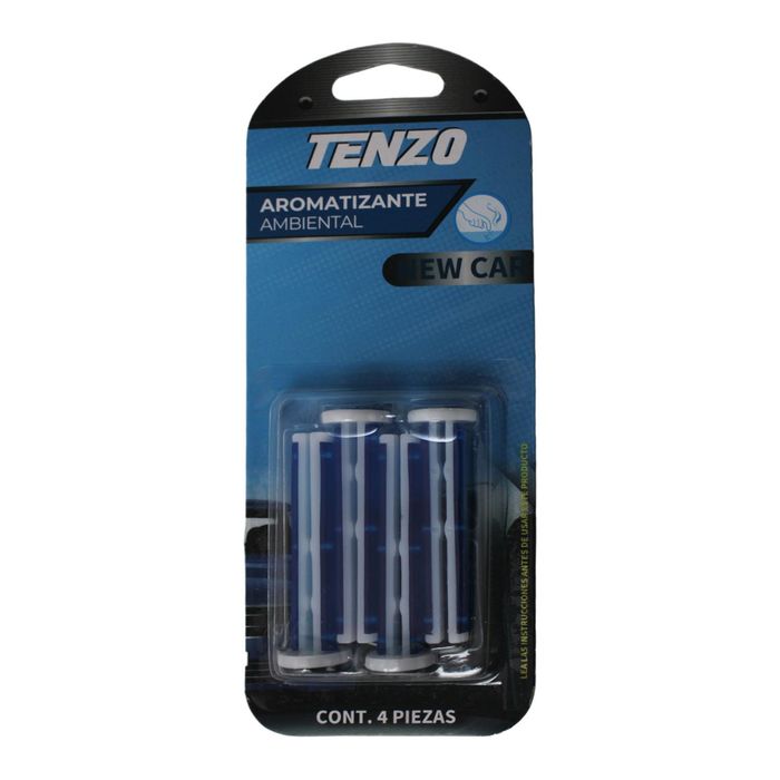 Aromatizante Tenzo con Clip de Ventilacion con Aroma de Auto Nuevo, 4 ...