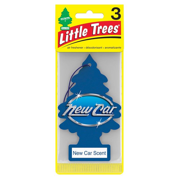 Aromatizante Little Trees con Aroma de Auto Nuevo, Paquete con 3
