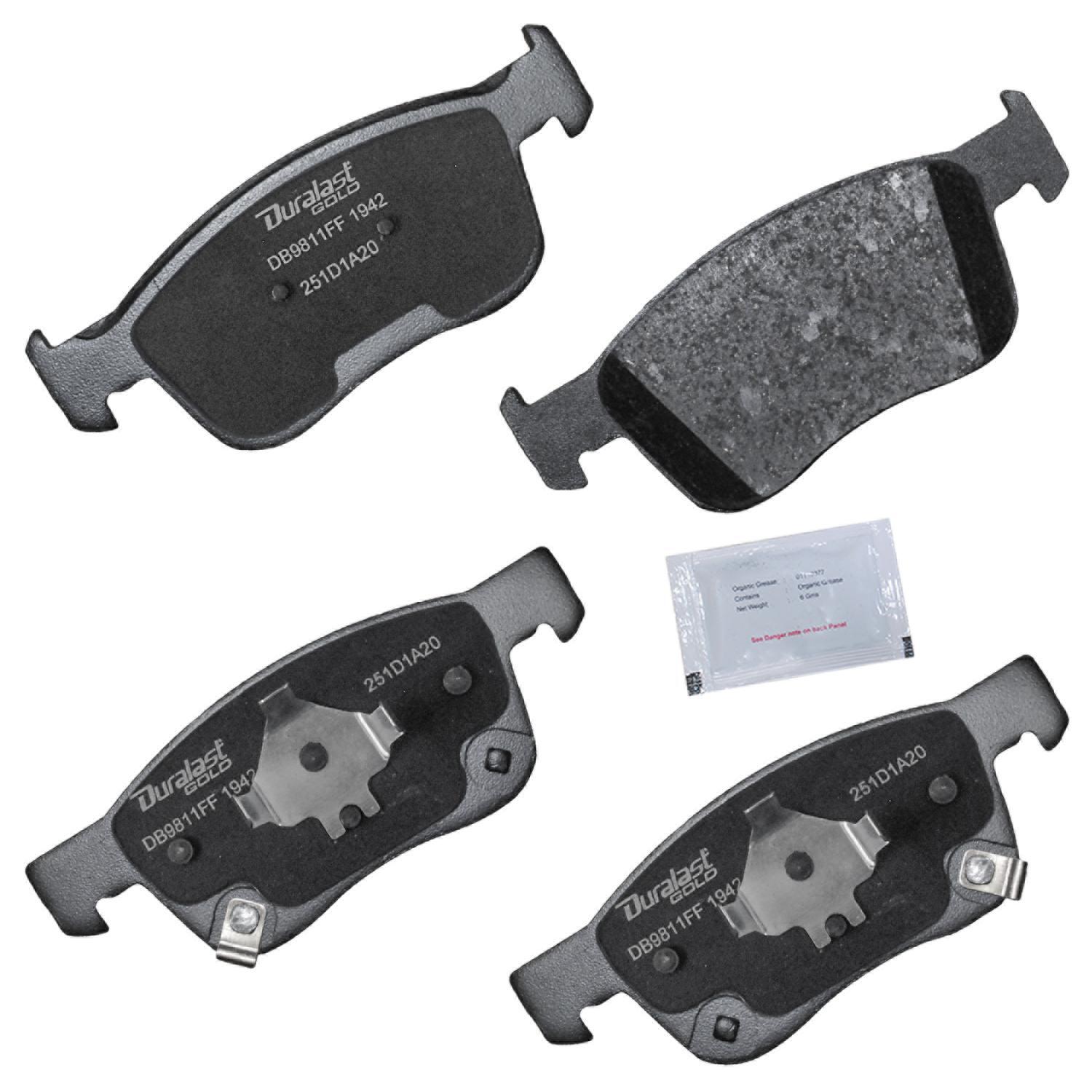 Balatas de Ceramica Duralast Gold DG1942