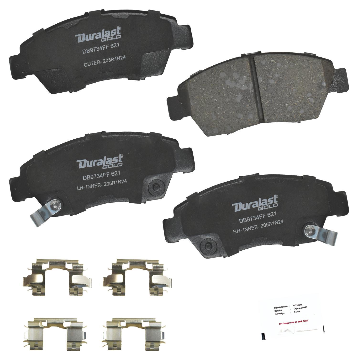 Balatas de Ceramica Duralast Gold DG621