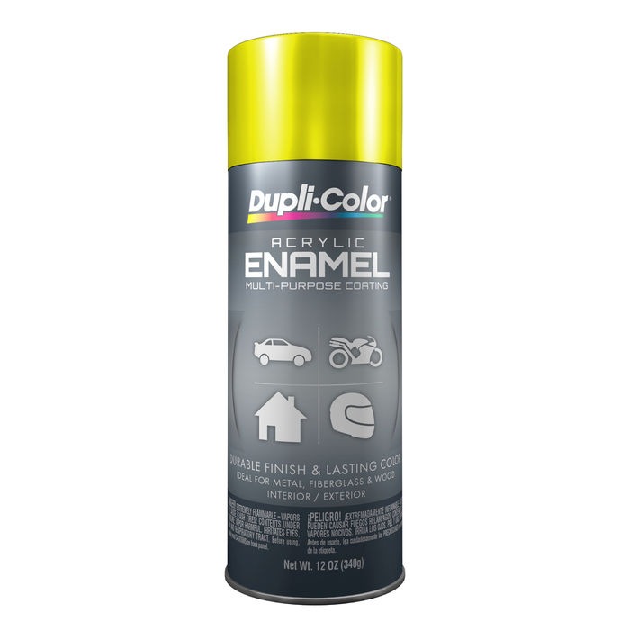 Dupli-Color Esmalte Acrilico Amarillo, 12oz