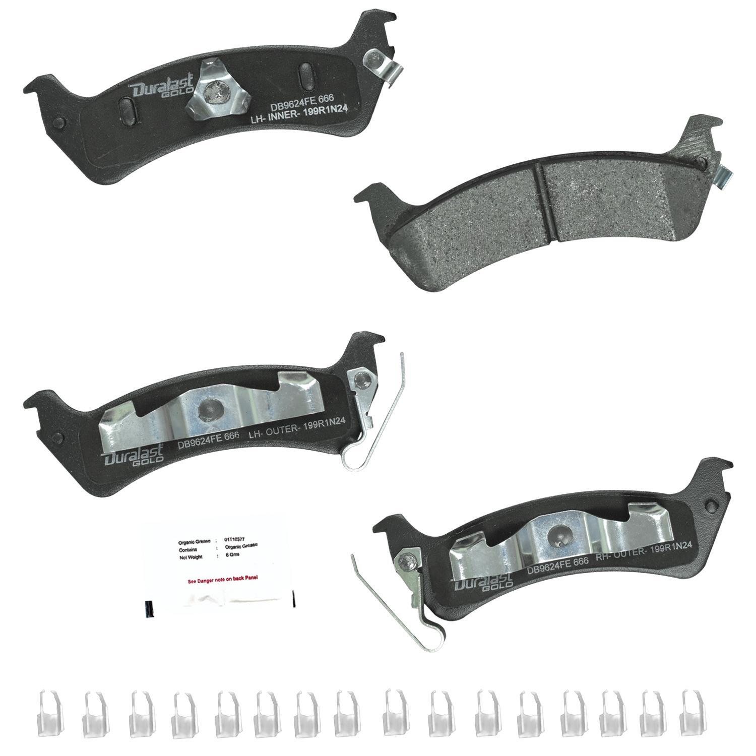 Balatas Semi-Metalicas Duralast Gold DG666