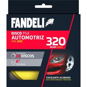 Fandeli Discos A080 Grado 320P con Adhesivo Sensible a la Presion (Psa ...