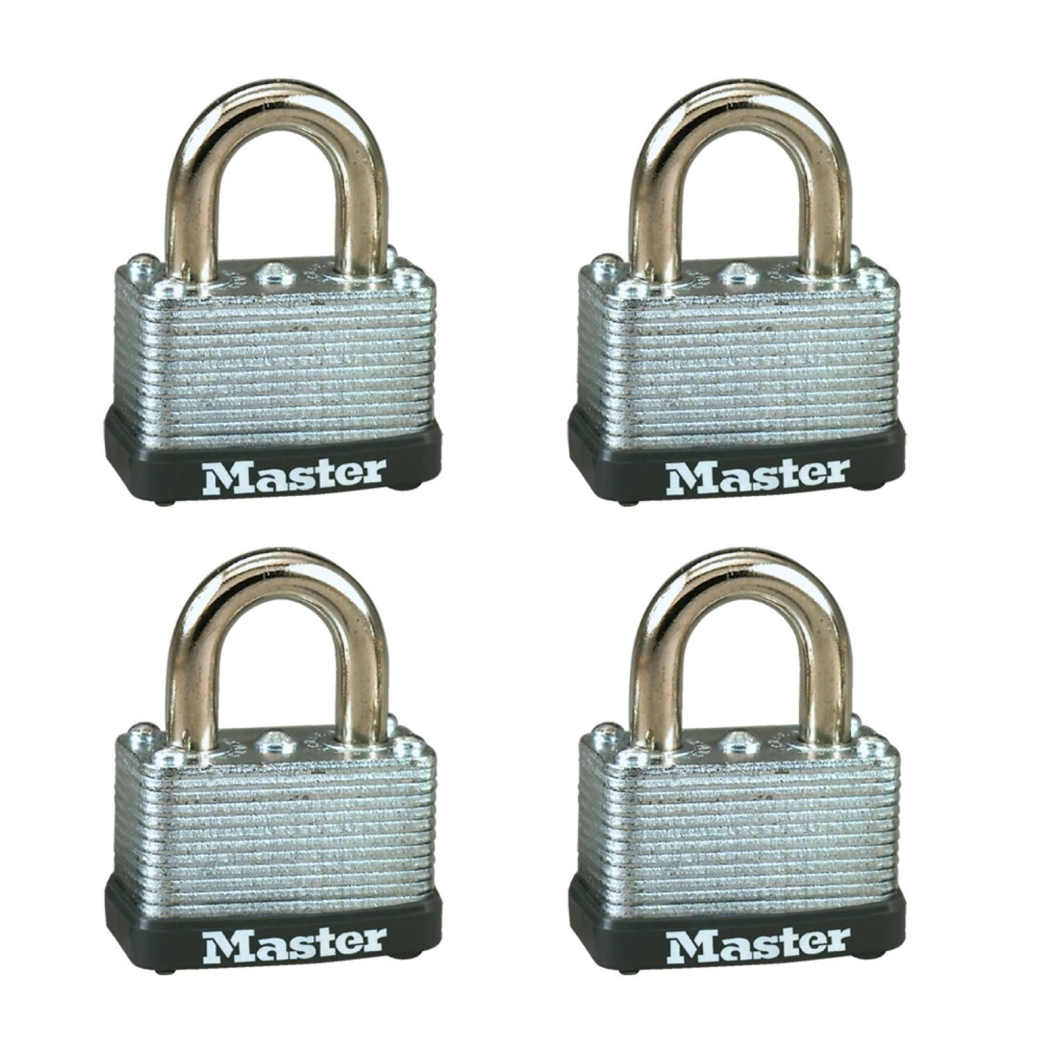 Master Lock Candado de 1 1/2 pulgadas Paquete de 4