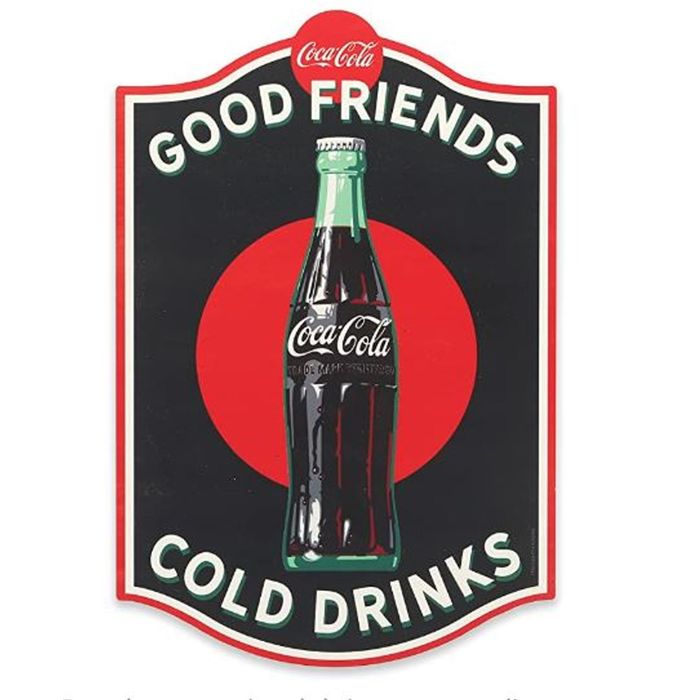 Letrero Good Friends Coca-Cola Open Road Brands