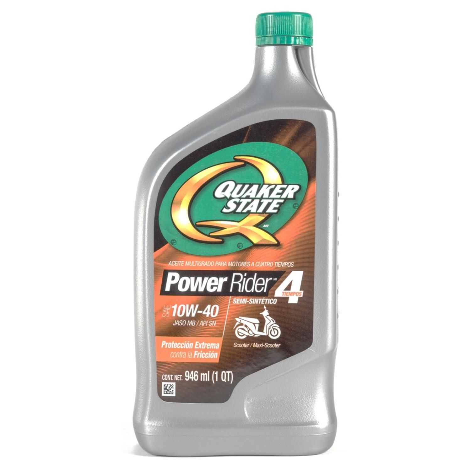 Quaker State Aceite para Motor Semi Sintetico Power Ride 10W-40 1 Cuarto