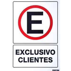 Urrea Letrero de "Exclusivo Clientes