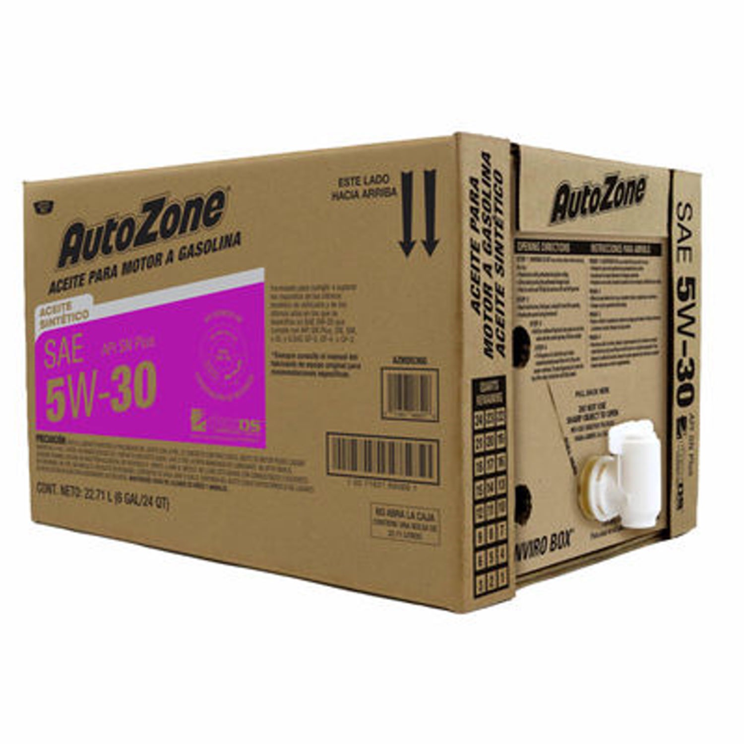 AutoZone Sintetico 5W 30 Aceite De Motor 24 Cuartos