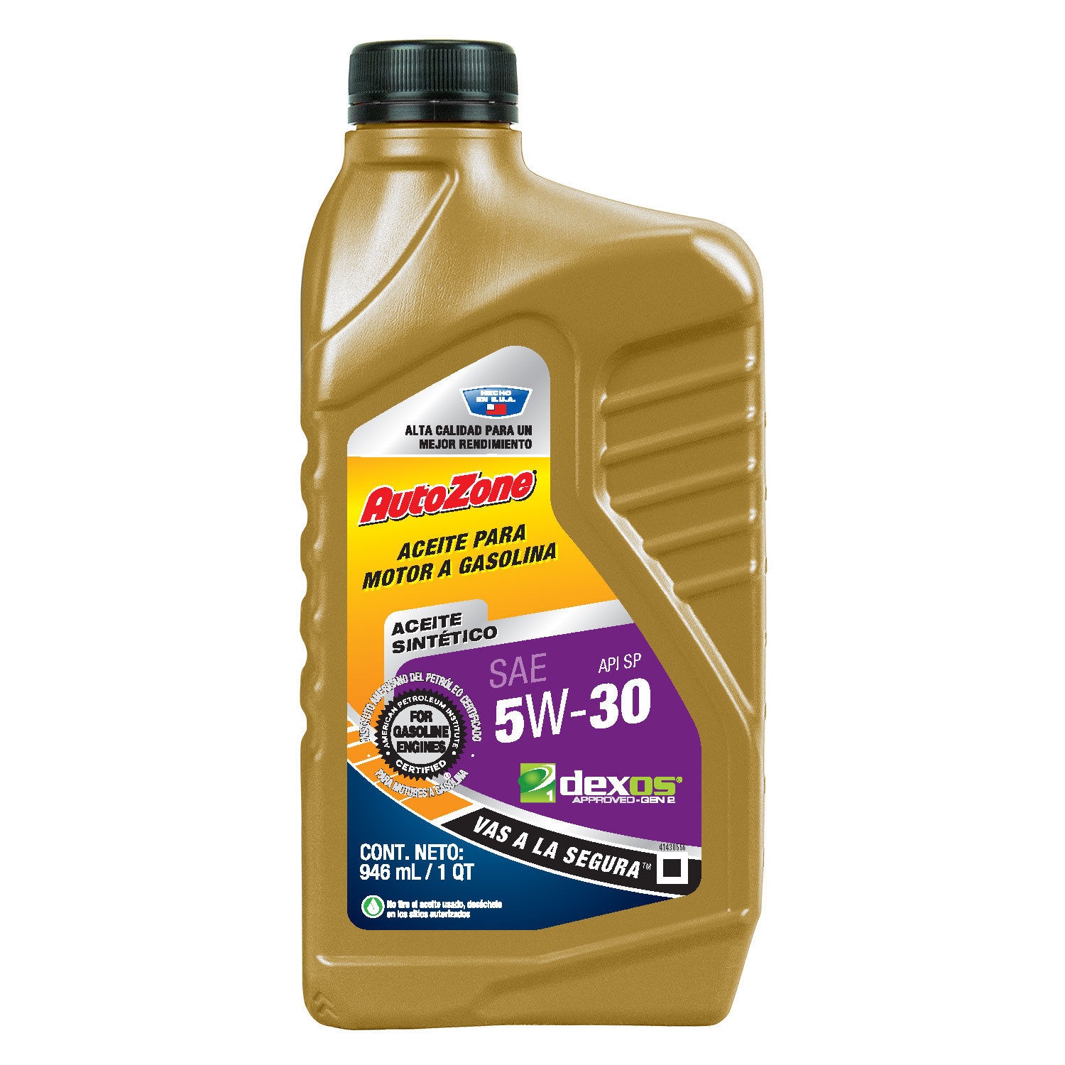 AutoZone Sintetico 5W 30 Aceite De Motor 1 Cuarto