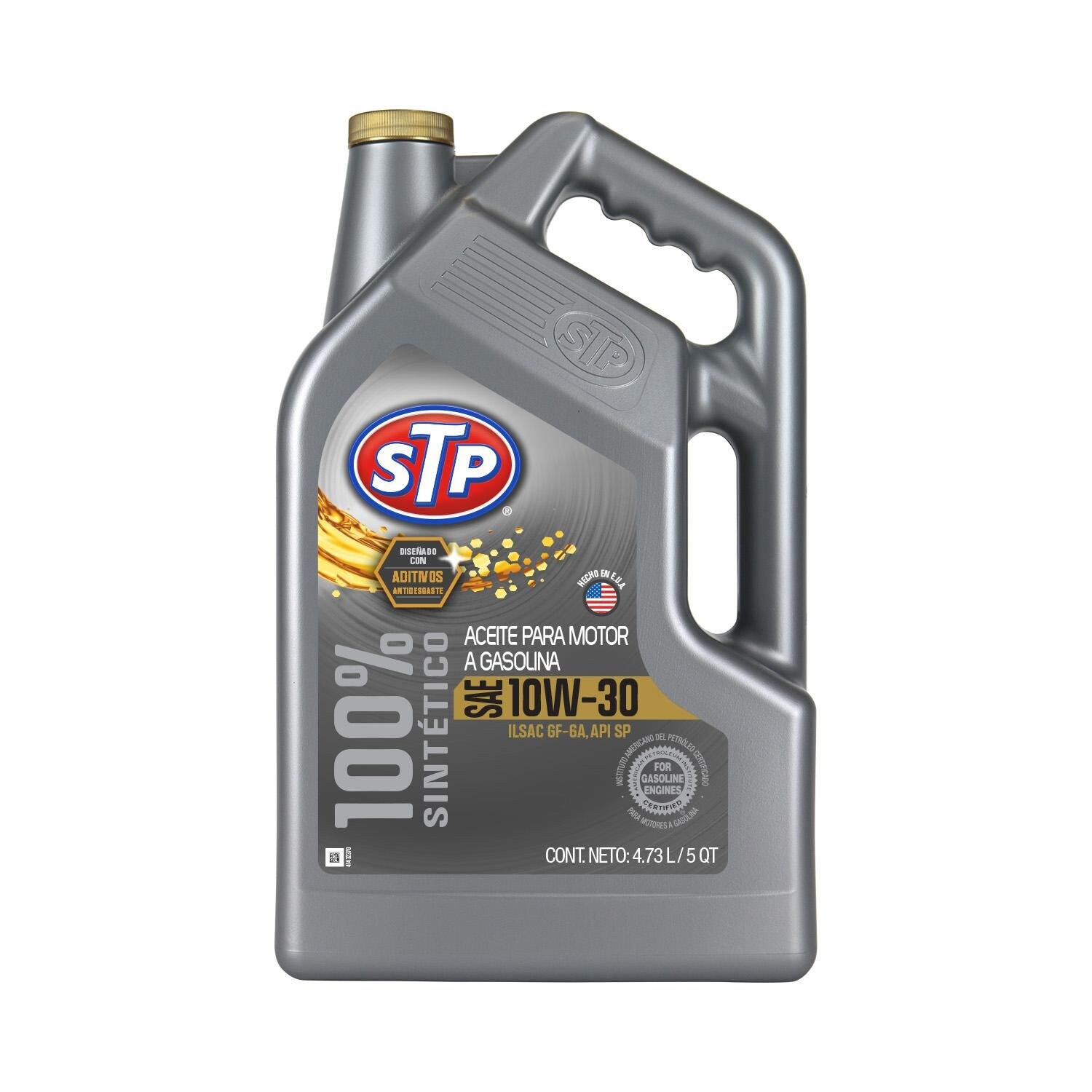 STP Aceite de Motor Sintetico 10W-30 5 Cuartos