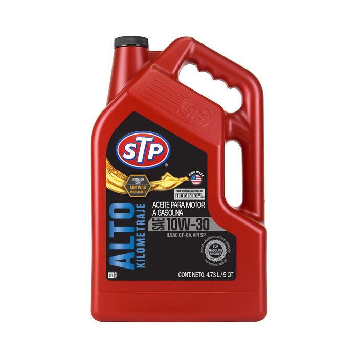 Aceite de Motor de Alto Kilometraje STP 10W-30 5 Cuartos
